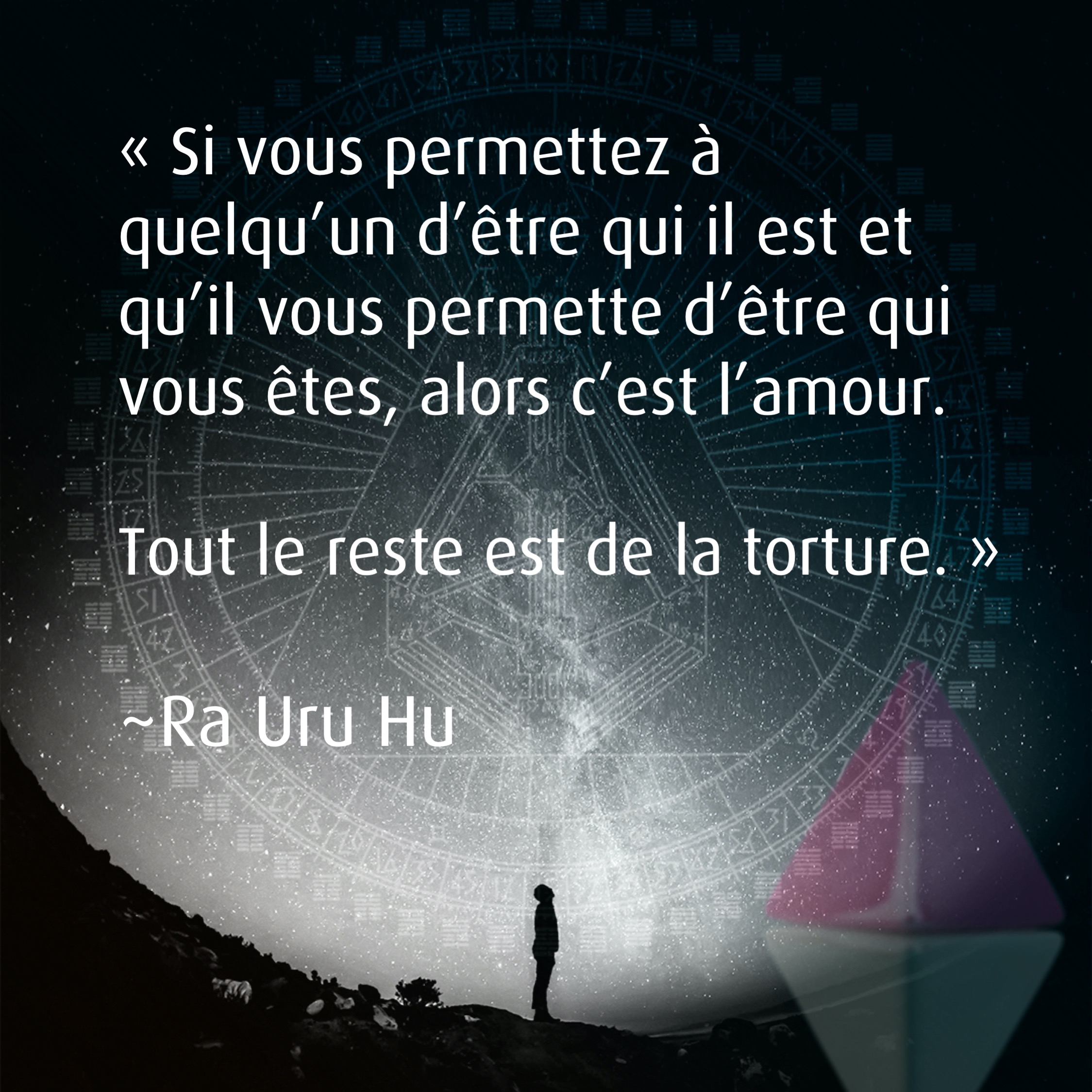 Citations de Ra: Si vous permettez à quelqu'un d’être qui il est ...